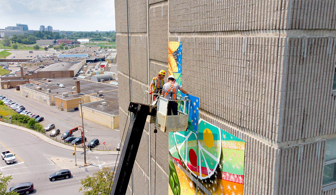 Wisdom Mural - one with nature, one together